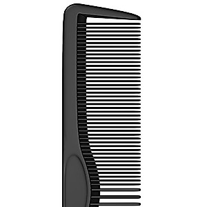 Small Pocket Combs | 2 Pack | Professional 5 Inch Black Carbon Fiber Hair Comb | Fine And Wide Tooth Travel Comb Set | Anti Static Chemical and Heat Resistant | Mens Beard And Styling Haircomb | Ba