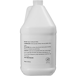 Amazon Basics All Purpose Washable School White Liquid Glue - Great for Making Slime, 1 Gallon Bottle