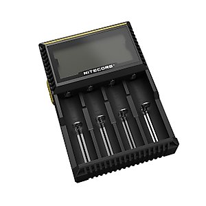 Nitecore Digicharger D4 Battery Four Bays Charger with LCD Display