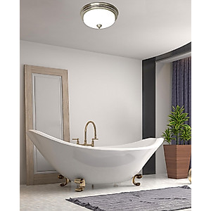 Akicon Exhaust Fan, Ultra Quiet 110CFM 1.5 Sones Ventilation Exhaust Bathroom Fan with Light and Nightlight, 3 Years Warranty (Brushed Nickel)