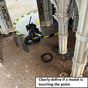 Jucoci Objective Point Markers 6PCS Set Objective Marker Compatible with WH40k Wargame (Miniature Not Included)