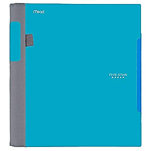 Five Star Advance Spiral Notebook Plus Study App, 1 Subject, College Ruled Paper, 11" x 8-1/2", 100 Sheets, With Spiral Guard and Movable Dividers, Color Selected For You, 1 Count (06322)