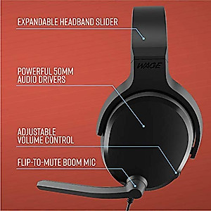 Wage Universal Wired Gaming Headset - Black/Blue (WMANY-N116)