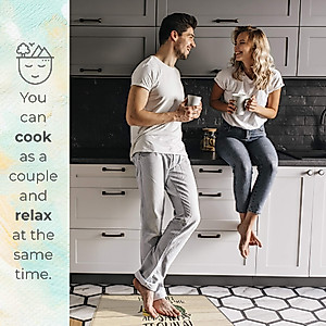 Generic JCB Home Anti-Fatigue Lemon Kitchen Mat. Memory Foam Kitchen Mat with Non-Slip Surface. Farmhouse Tequila Lemon Kitchen Rug. 18 inch x 30 inch