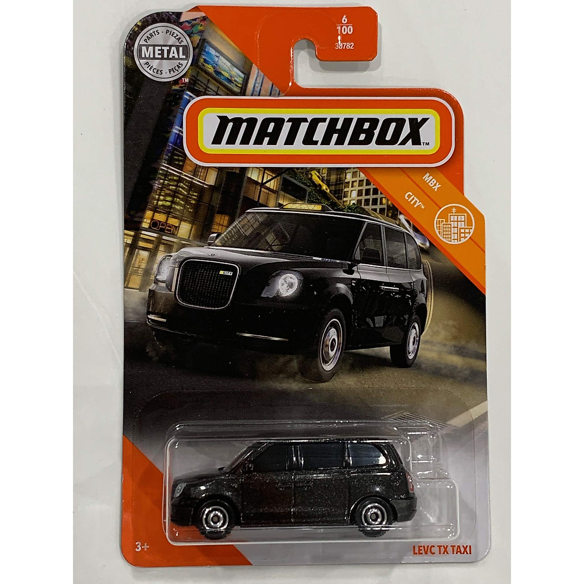 Matchbox 2020 MBX City #6/100, LEVC-TX Taxi (Black)