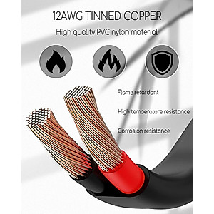 QLZOZB Solar to XT60 Extension Cable 12AWG 25FT XT60 to Solar Panel Extension Cable, Waterproof IP68 Solar Adapter Connecting Harness for Portable Power Station Solar Generator