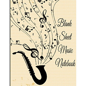 Blank Sheet Music Notebook: 8.5 X 11 150 Pages