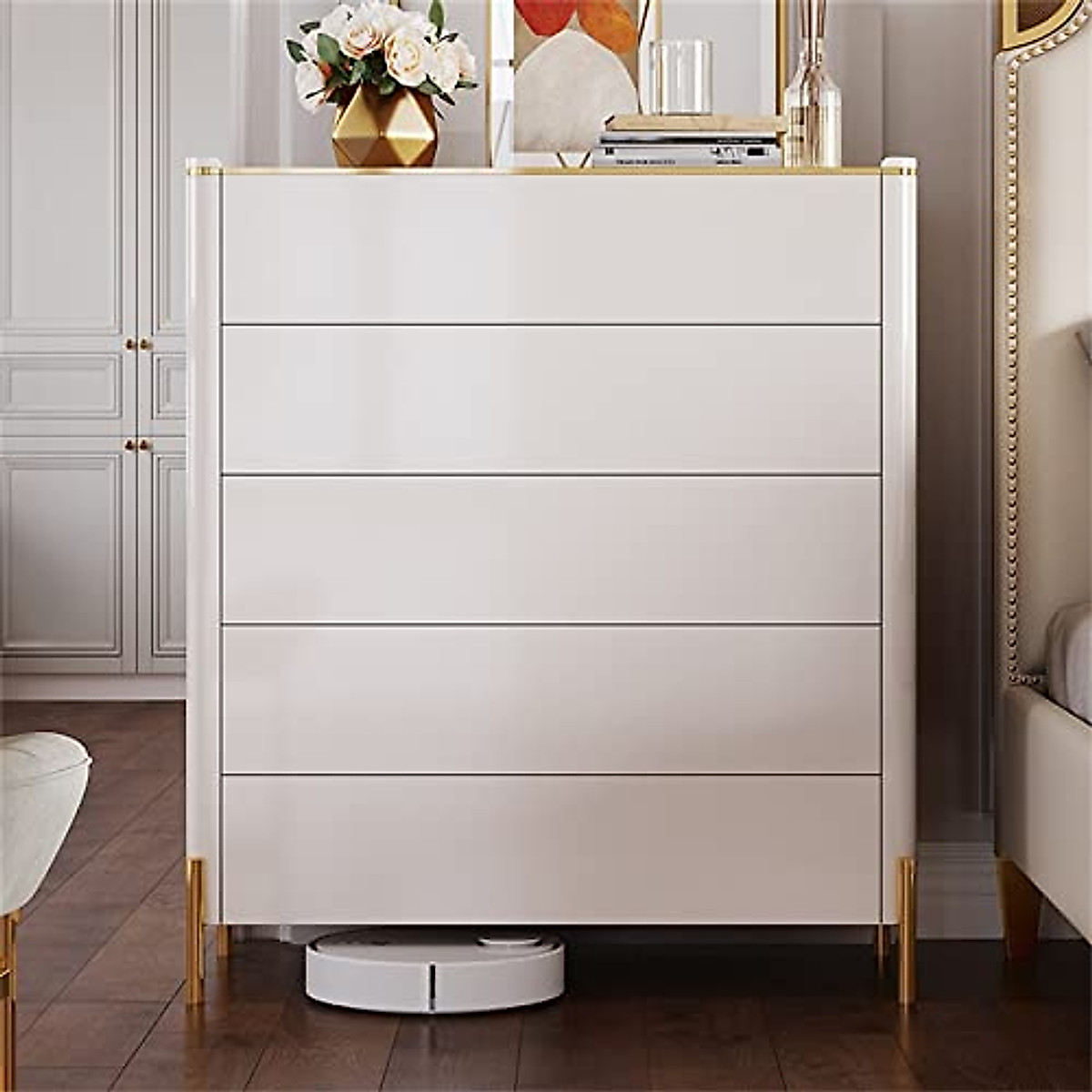 BYRCAL Chest of Drawers Drawer Cabinet Modern Minimalist Solid Wood Porch Cabinet Storage Cabinet Bedroom Drawer Cabinet Storage Cabinet Living Room Furniture for Home