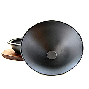 KELUNIS Cast Iron Tagine Pot - Casserole Slow Cooker with Anti-Scalding Board & Cone-Shaped Lid - No Oily Smoke - Environmental Protection Health Cooking