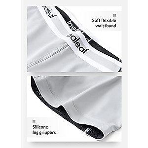 BALEAF Men's Cycling Underwear 4D Padded Bike Shorts Padding Road Biking Bicycle MTB Liner Shorts Spin Underpants, Grey L