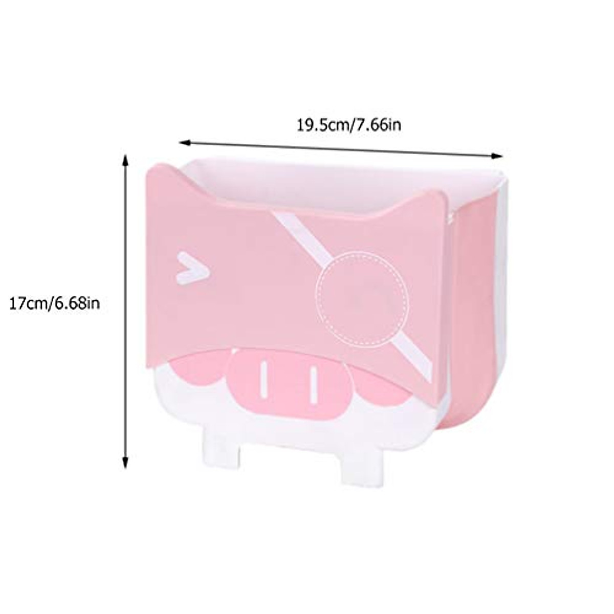 Cabilock Kitchen Hanging Trash Can Small Foldable Waste Bins Hanging Cabinet Trash Can Home Wall Bedroom Office Car Waste Container (Pink)