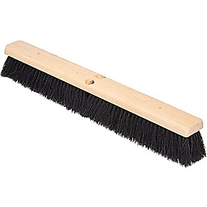 SPARTA Tampico Floor Sweep, Floor Brush for Cleaning, 24 Inches, Black