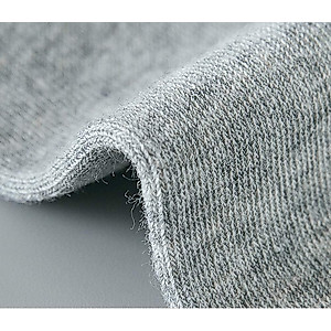 CHUNG Toddler Boys Girls 10 Pack Athletic Cotton Basic Crew Socks Autumn School Uniform Casual Sports,Plain Black,8-10Y