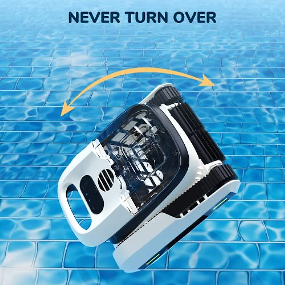 Seauto Seal SE Robotic Pool Vacuum-Intelligent Path Planning Automatic Pool Cleaner, Working Time Up to 2-2.5 Hours Cordless Pool Vacuum, Suitable for Walls and Floors of 2150 Square Feet Pool