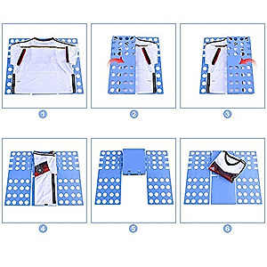 Winvin Large Adult T-Shirt Folder Shirt Folding Board t Shirts Clothes Durable Plastic Laundry Room Organizer folders Boards Flip Fold Magic Fast