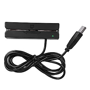 Ejoyous Magnetic Stripe Credit Card, USB 3 Tracks Hi Co Credit Card Reader Swiper Magstripe Swipe Card MSR90 for Point of Sale (POS), Access Control, ID Verify