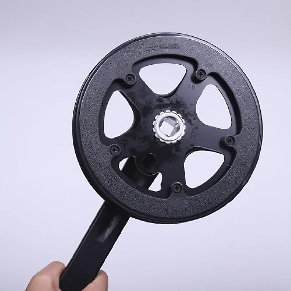 PROWHEEL Bike Crankset,36T 170MM Bike Crank Arm Set,Double ChainWheel and Replacement Chain Guard,Compatible with City Bike,MTB,Electric Bicycle,Cargo,Folding Bike