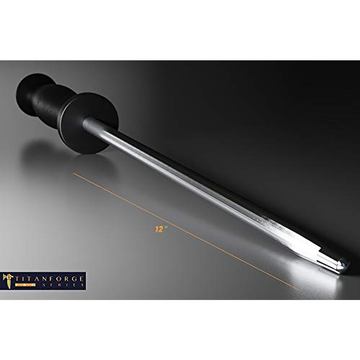 Dalstrong TITAN FORGE - Honing Rod - 12" Steel - Pro Series Knives - 7CR17MOV High-Carbon steel - Full Tang - NSF Certified