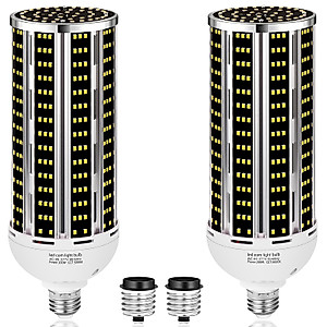 200W 2 pack LED Corn Light Bulb,(2000W Equivalent )Commercial Grade 30500LM DayLight 5000K E26/E39 Medium Mogul Base LED Lamp,Large Area Lights For Outdoor Indoor Garage Warehouse Factory Bay Light