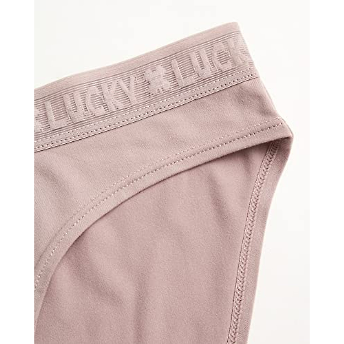 Lucky Brand Women's Underwear - 10 Pack Microfiber Bikini Panties (S-XL), Size X-Large, Gardenia/Naturale/Sphinx/Silver Sconce/Black