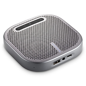 ViewSonic VB-AUD-201 Portable Wireless Conference Speakerphone with 360 Omnidirectional Sound Pickup, Reverse Charging, Bluetooth 5.0, Noise Cancellation for Home Office and Remote Meetings