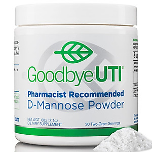 Goodbye UTI Premium D-Mannose Powder | Pure | Natural Urinary Tract Health | 30-Day Supply | Made in USA | Vegan