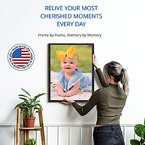 ArtToFrames 15x19 inch Black Stain on Solid Red Oak Wood Picture Frame, 2WOM0066-59504-YBLK-15x19