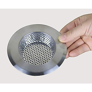 Sink Strainer Drain Hole Filter Trap Stainless Steel Bath Strainer Waste Screen Bathroom Kitchen Gadgets 11cm