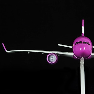 24-Hours Airplane Model Columbia 320 Pink Plane Model Alloy Metal Aircraft Model Birthday Gift Plane Models Chiristmas Gift 1:400
