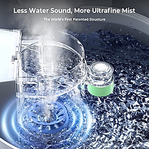 OPOWO Humidifiers for Bedroom, Cool Mist Humidifier for Baby and Plants, 5.5L(1.45 Gal) Top Fill Air Humidifier for Large Room with Essential Oil Diffuser, Sleep, Timer, Touch&Remote Control, Auto Off