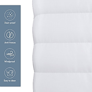 FILORA Indoor Air Conditioner Cover Window AC Units Covers for Inside 21 x 15 x 3.5 inches(L x H x D) White