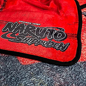 Naruto: Shippuden Ninja Plush Throw Blanket | Super Soft Fleece Blanket, Cozy Sherpa Cover For Sofa And Bed, Home Decor Room Essentials | Anime Manga Gifts | 45 x 60 Inches