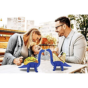 Unicorn Taco Holder Bundle with Blue Dinosaur Taco Holder for Kids