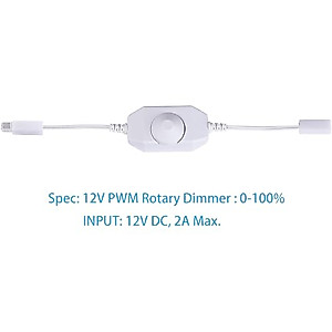 CULOCE Dimmer Switch, 12V PWM Rotary Dimmer, Dimmable Switch, Dimming Switch, Only Use for CULOCE Under Cabinet Lights.