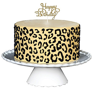 CrafTreat Cheetah Print Stencil for Crafts Reusable - Cheetah Skin Pattern Stencil 6X6 Inch - Cake Stencils & Templates, Leopard Print Stencils for Furniture Painting - Animal Skin Stencils for Cakes