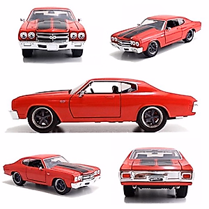JADA 1/24 Scale Fast and Furious DOMS Chevy Chevelle SS RED 97193,#G14E6GE4R-GE 4-TEW6W292377
