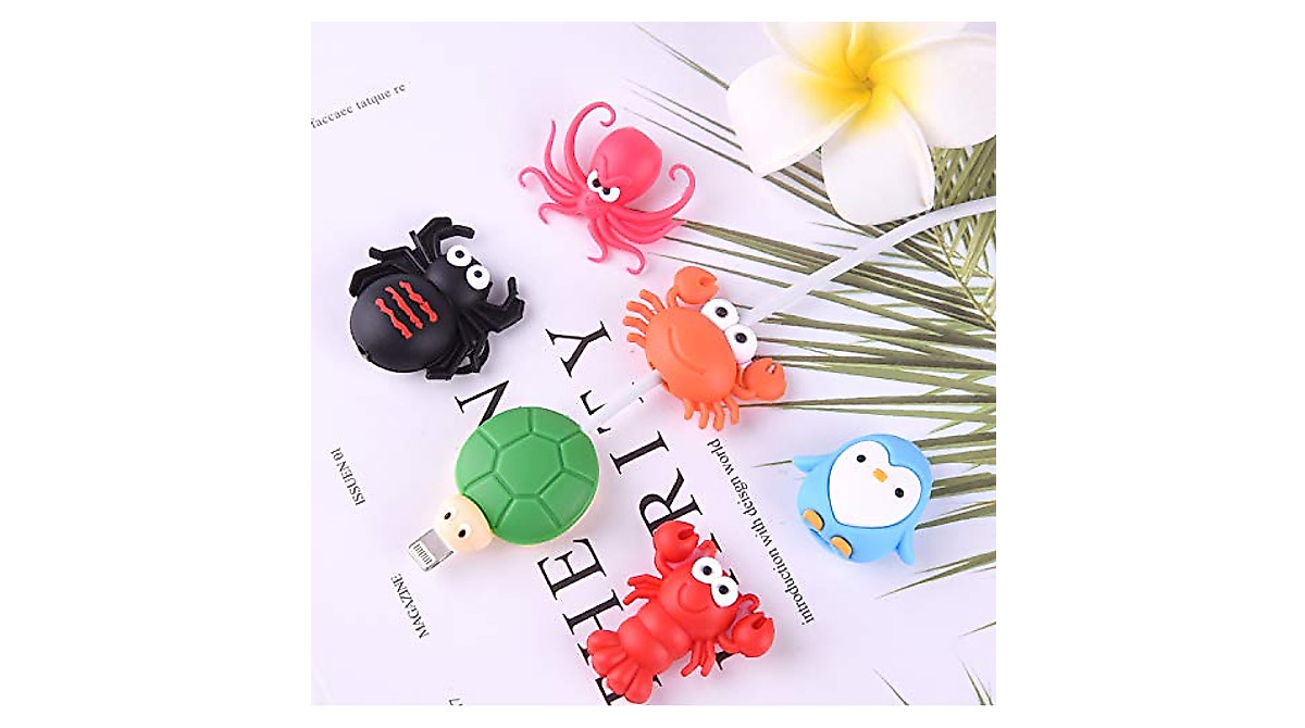 TUPARKA 18 Cute Animal Cable Protectors for iPhone/iPad Saver