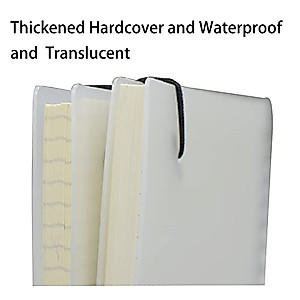 Yansanido Spiral Notebook, 4 Pcs 10.1 Inch x 7.6 Inch B5 Thick Plastic Translucent Frosting Hardcover Graph Paper 80 Sheets -160 Pages Journals for Study and Notes (B5 7.3"X 10"-Grid 4pcs)