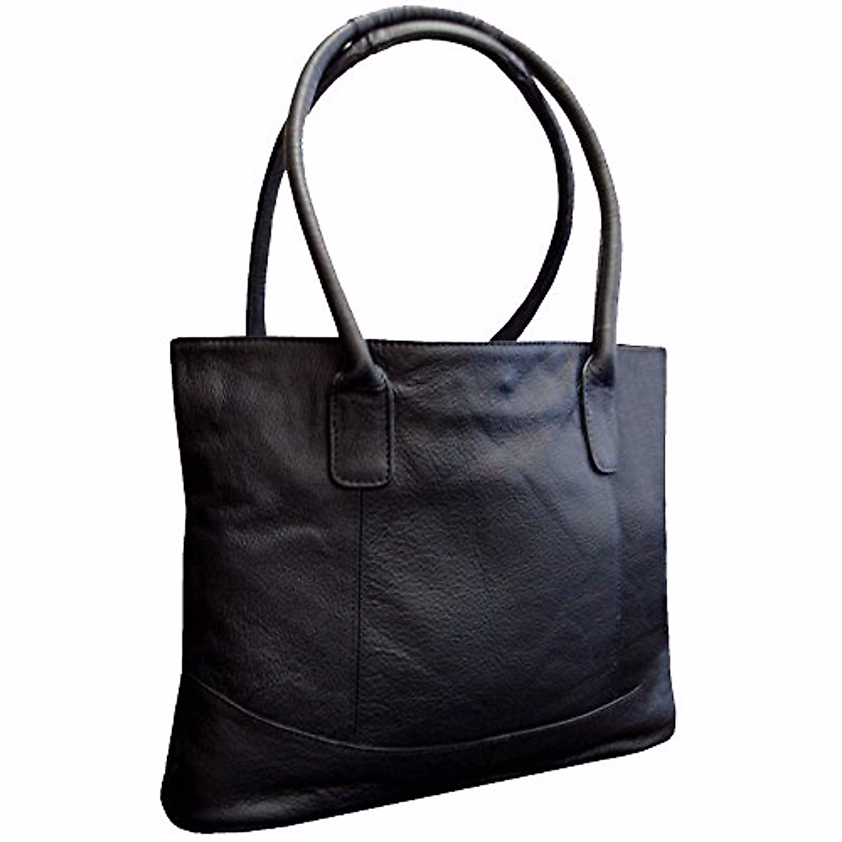 Casual Leather Handbag (#1827-8) (Brown/Black)