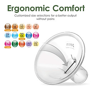 Maymom Compatible 17mm Breastshield Flange for Lansinoh Breastpump & Valve. Not Original Lansinoh Pump Parts. Replace Lansinoh Flange ComfortFit. Work with Lansinoh SignaturePro SmartPump Manual Pumps