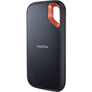 SanDisk 4TB Extreme Portable SSD - Up to 1050MB/s, USB-C, USB 3.2 Gen 2, IP65 Water and Dust Resistance, Updated Firmware - External Solid State Drive - SDSSDE61-4T00-G25