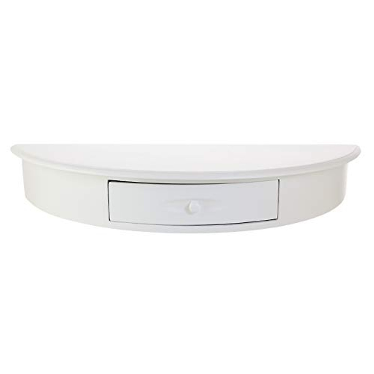 kieragrace Providence Morris Half Moon Shelf - White, Matte Finish