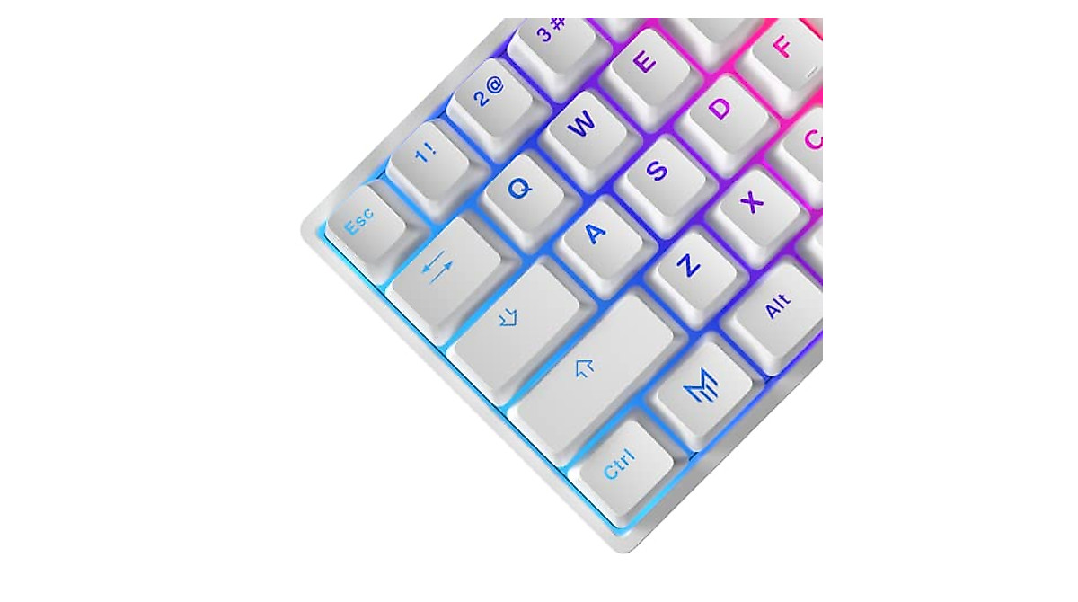 Matrix Elite Series White 60% Mechanical Gaming Keyboard with RGB