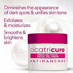 Cicatricure Face Moisturizer, Antimanchas Brightening Moisturizing Gel Cream, Reduces Dark Spots, Patches and Boosts Skin Glow + Natural Radiance, 1.7 Ounces