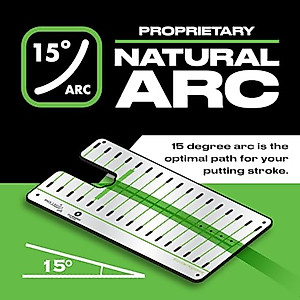 Back 2 Basic Golf Pro Path Golf Putting Mirror - Portable Putting Mirror Training Aid for Golf - Perfect Swing Alignment Mirror - Enhance Indoor/Outdoor Golf Practice