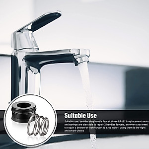 Hotop 20 Pieces RP4993 Replacement Seats and Springs RP4993 Faucet Repair Seat Spring Kit Faucet Repair Kit Faucet Stem Assembly Repair Kit Compatible with Faucet Repair Kit