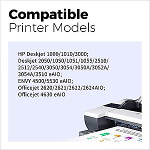 myCartridge 61XL Remanufactured Ink Cartridge Replacement for HP 61 XL 61 Envy 4500 5530 Deskjet 1010 3510 2540 OfficeJet 4635 4630 Printer (1 Black 1 Color)