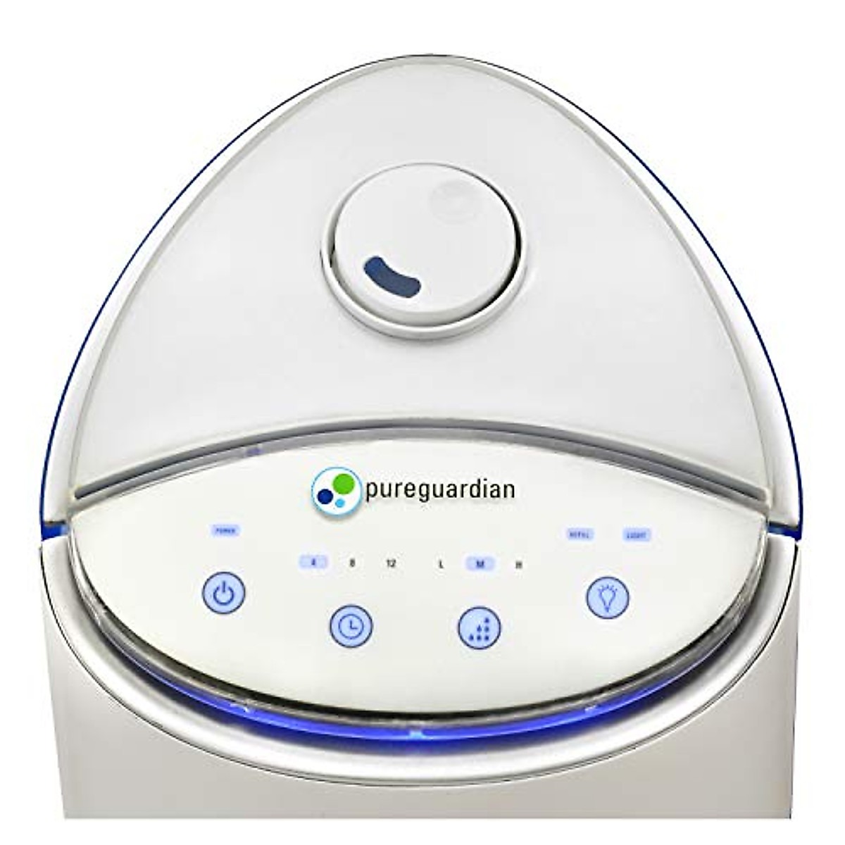 PureGuardian Ultrasonic Cool Mist Humidifier, 100 Hrs. Run Time, 1.5 Gallon Tank, 440 Sq. Ft. Coverage, Medium Rooms, Quiet, Filter Free, Essential Oil Tray, White, H3200WAR