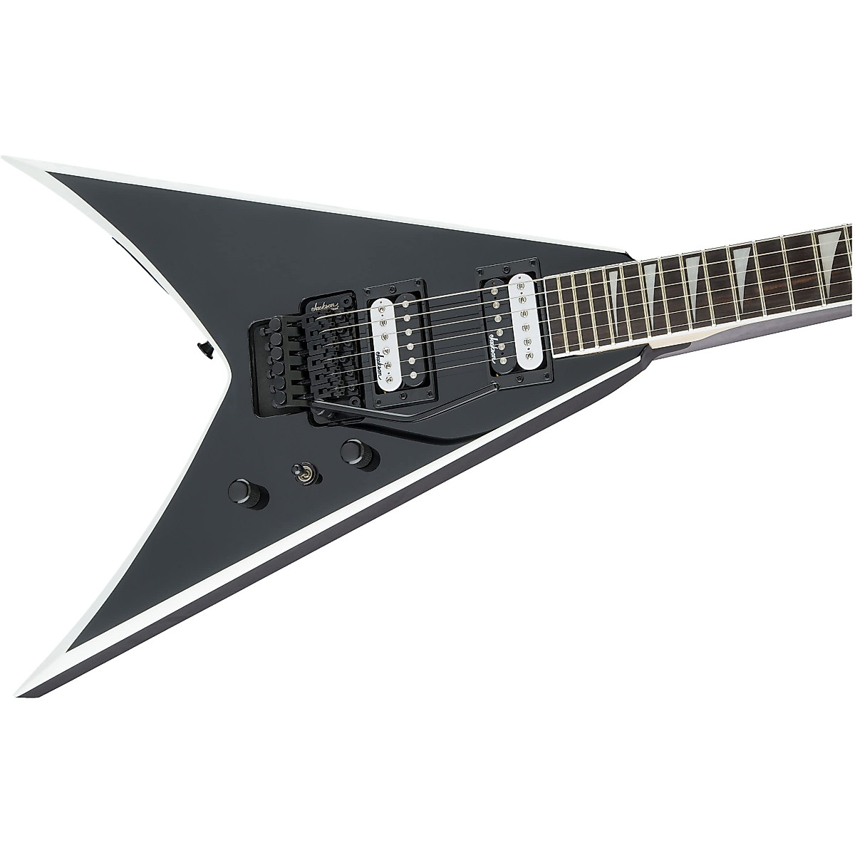 Jackson JS Series King V JS32 - Black with White Bevels