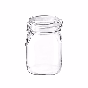 Bormioli Rocco Fido Clear Jar, 33-3/4-Ounce